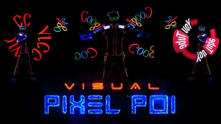Visual Pixel Poi - LED Poi Show - Skeleton Dance Crew