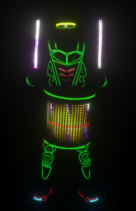 LED Drummers Show - High-Energy Light & Rhythm | Skeleton Dance Crew