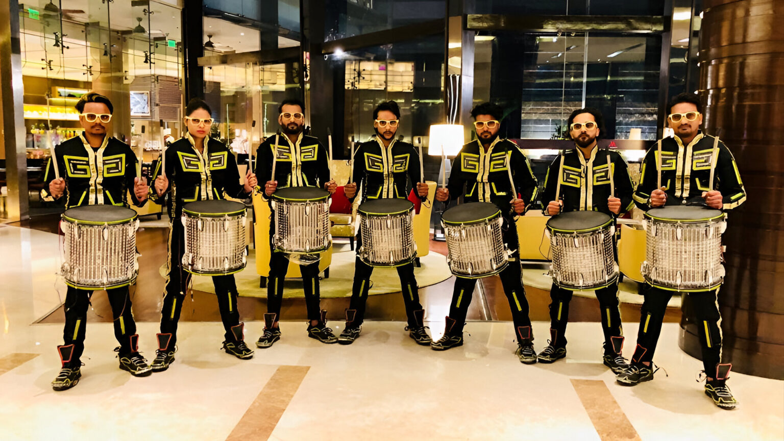 LED Drummers Show - High-Energy Light & Rhythm | Skeleton Dance Crew